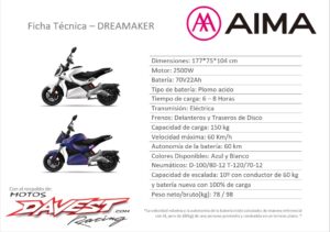 DREAMAKER - AIMA Peru - Motos Electricas Peru